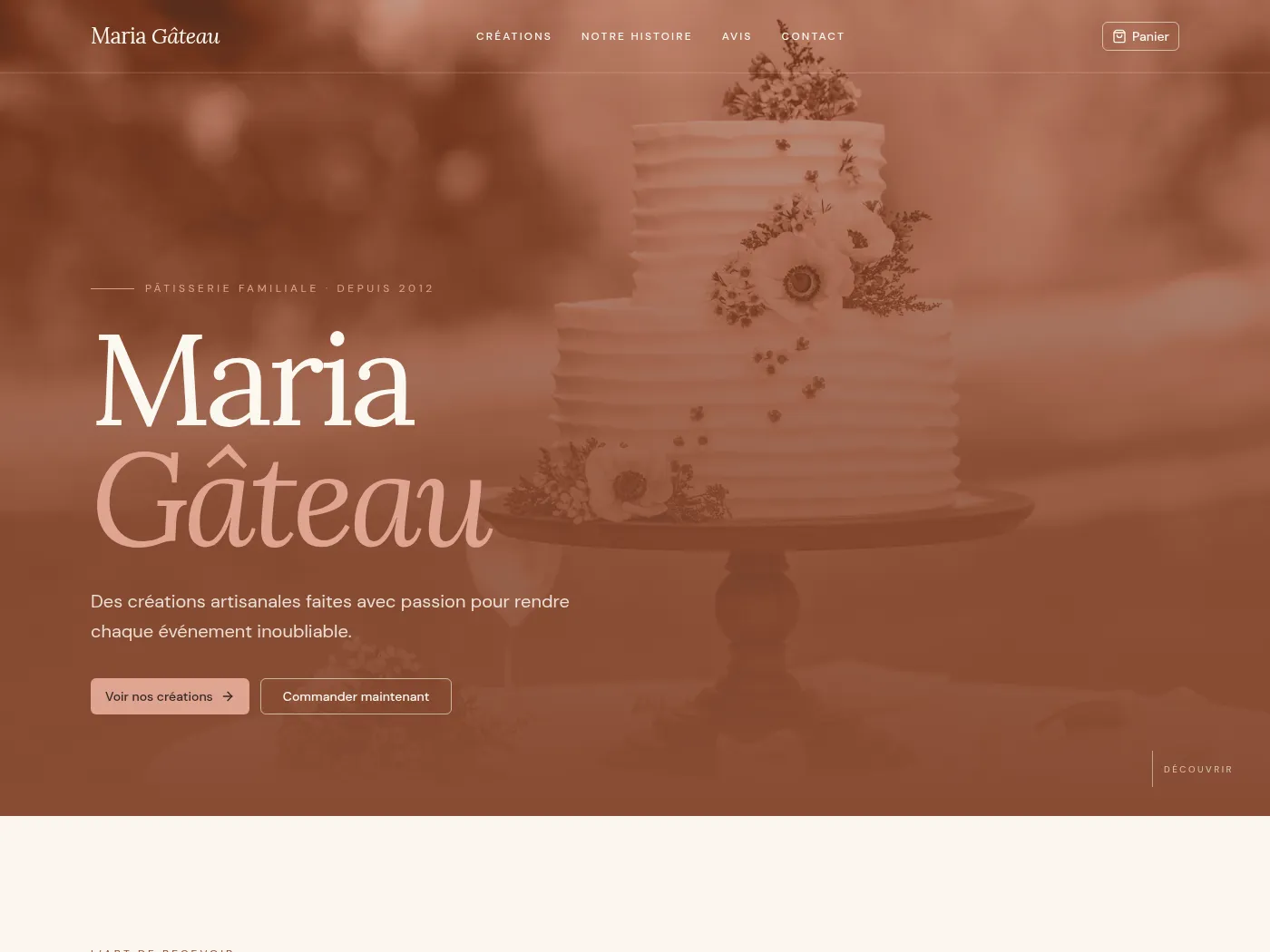 Maria Gâteau Premium Site
