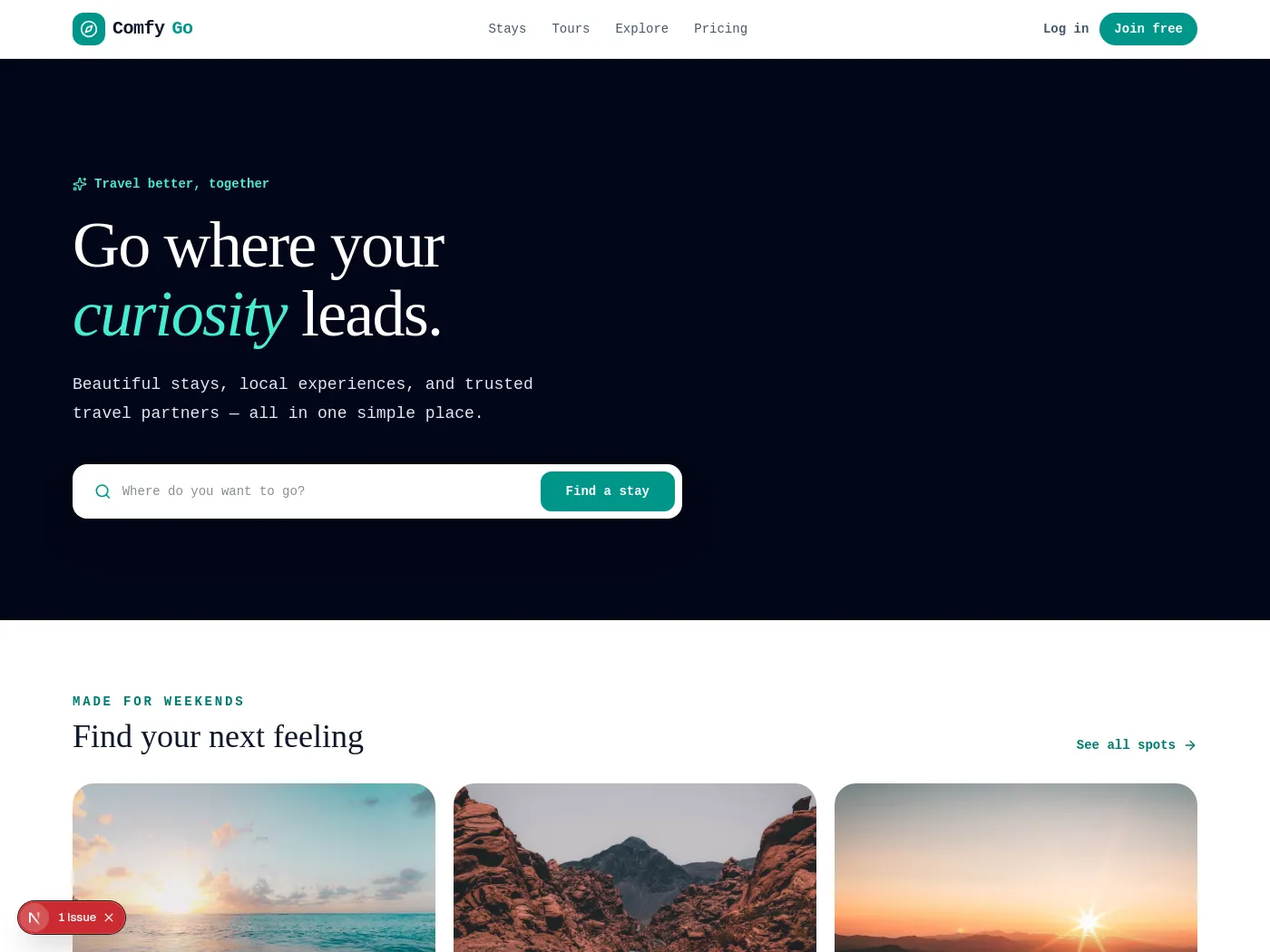 ComfyGo Tourism Platform