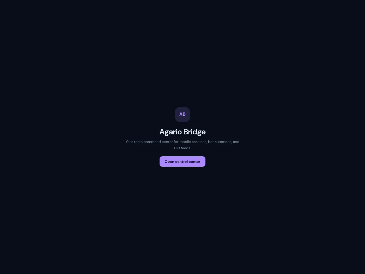 Agario Discord Bot Bridge