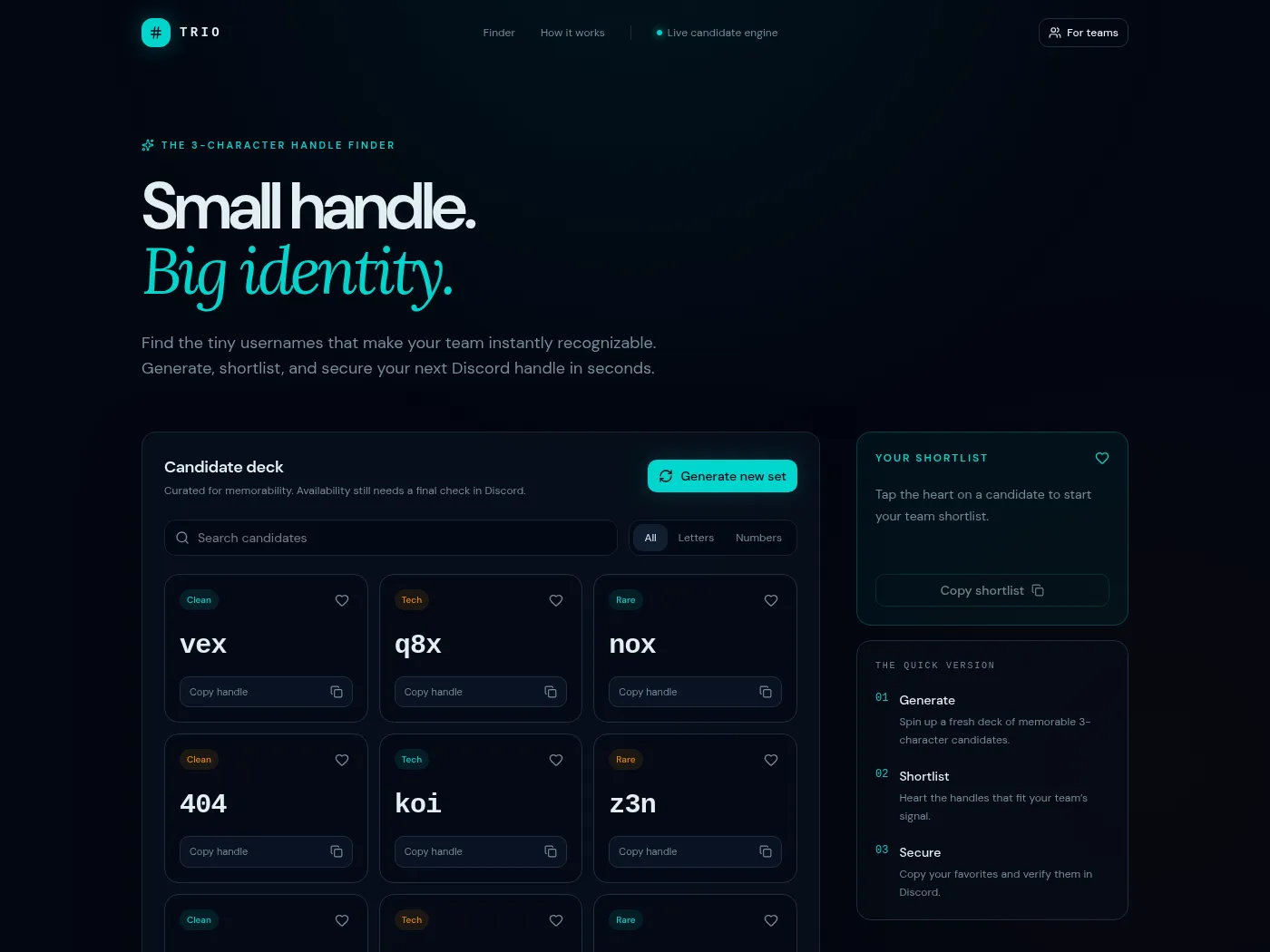 Discord Handle Finder