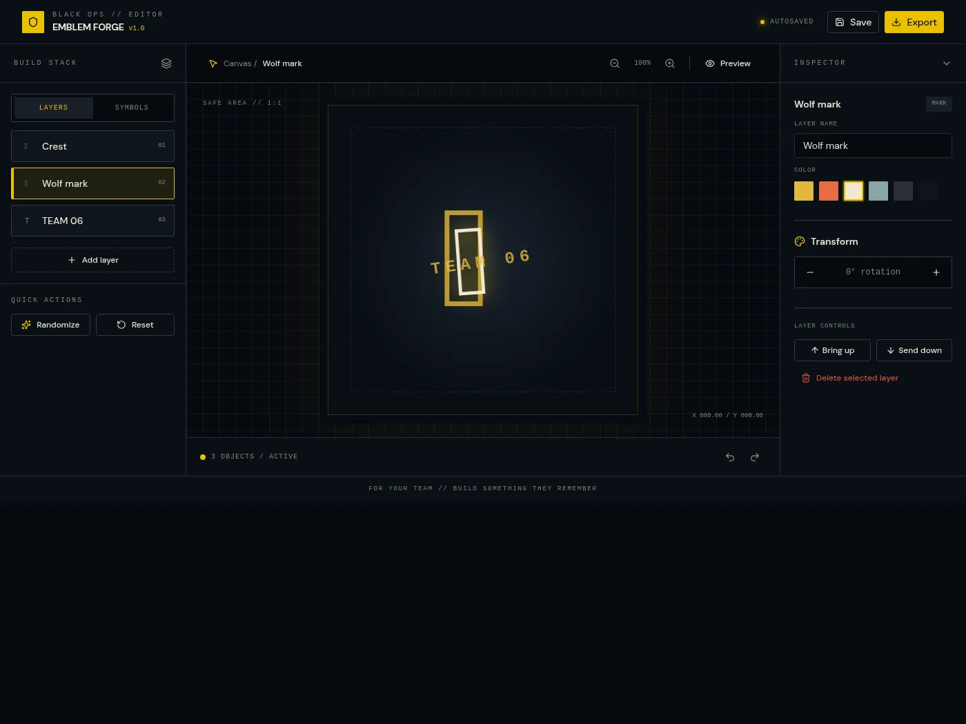 BO3 Emblem Designer