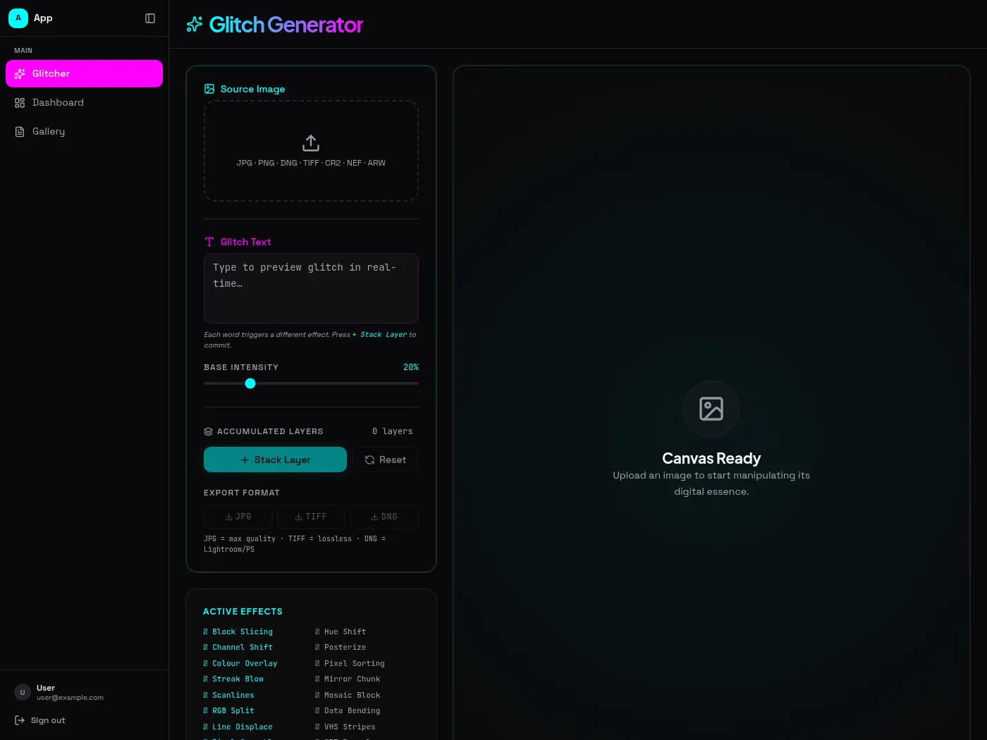 Glitch Art Generator