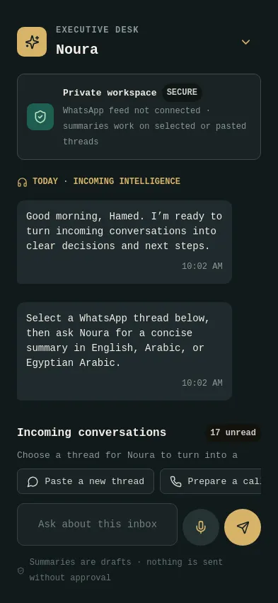 WA Executive AI Assistant