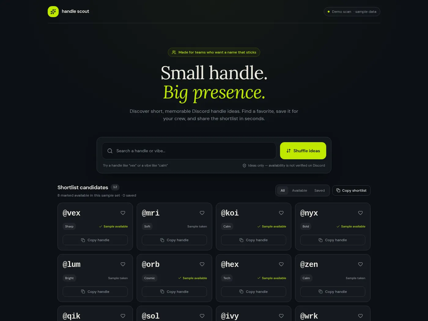 Discord Handle Finder