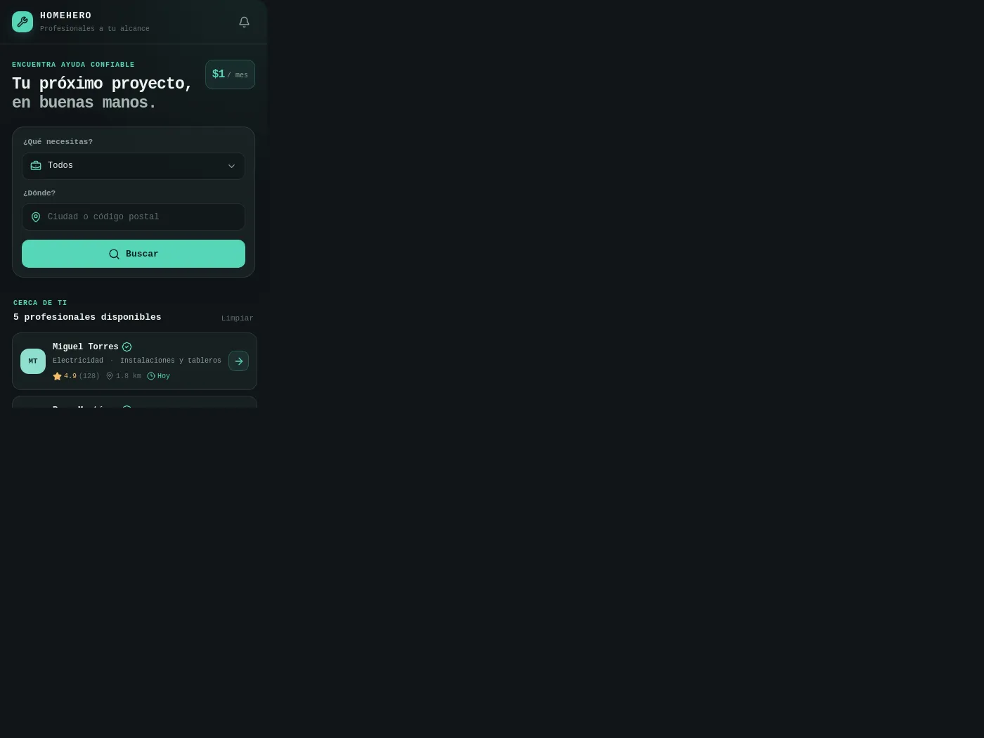 HomeHero Pro Finder