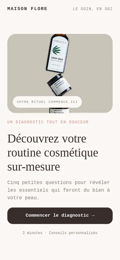 Beauty Quiz App