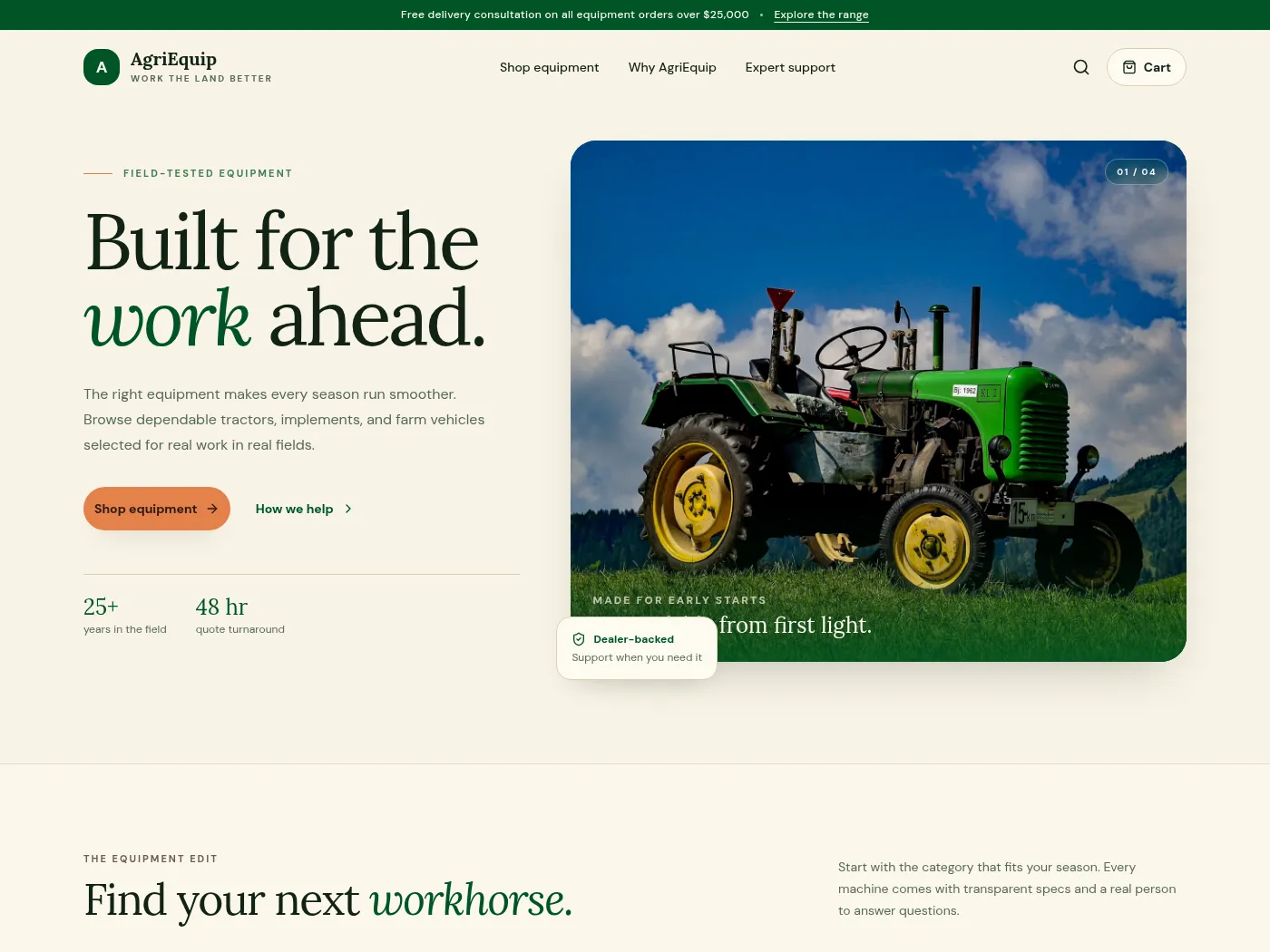 AgriEquip Online Shop