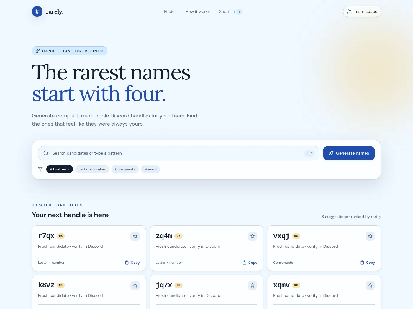 Discord Name Finder