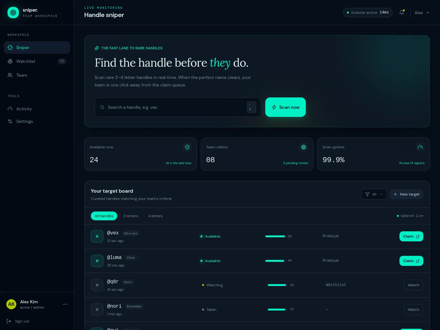 TikTok Name Sniper