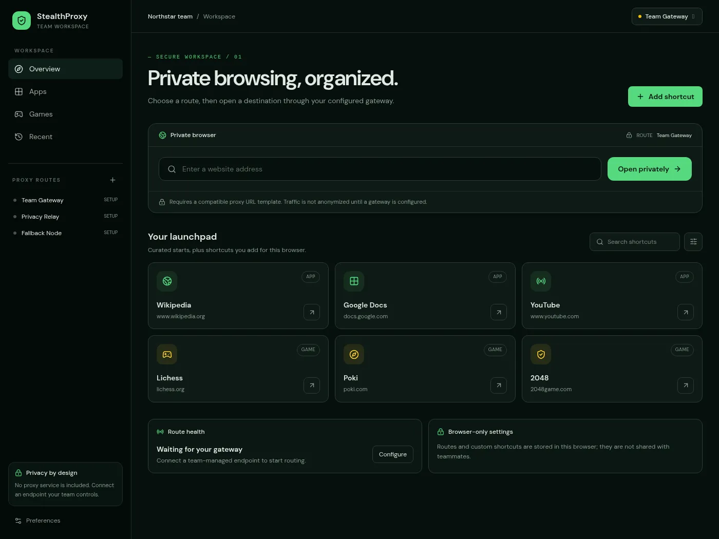StealthProxy Hub