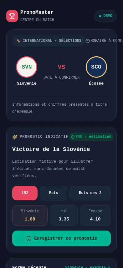 PronoMaster Football Mobile