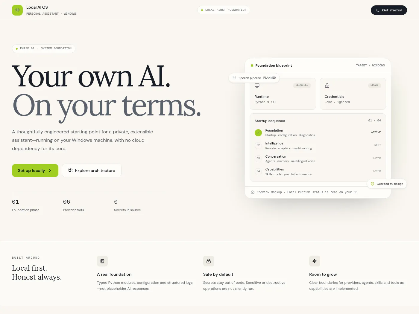 Local AI Assistant OS