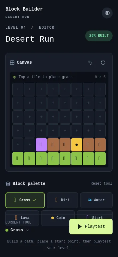 Block Builder Game