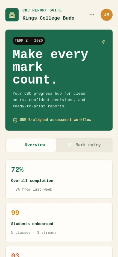 CBC Report Mobile Suite