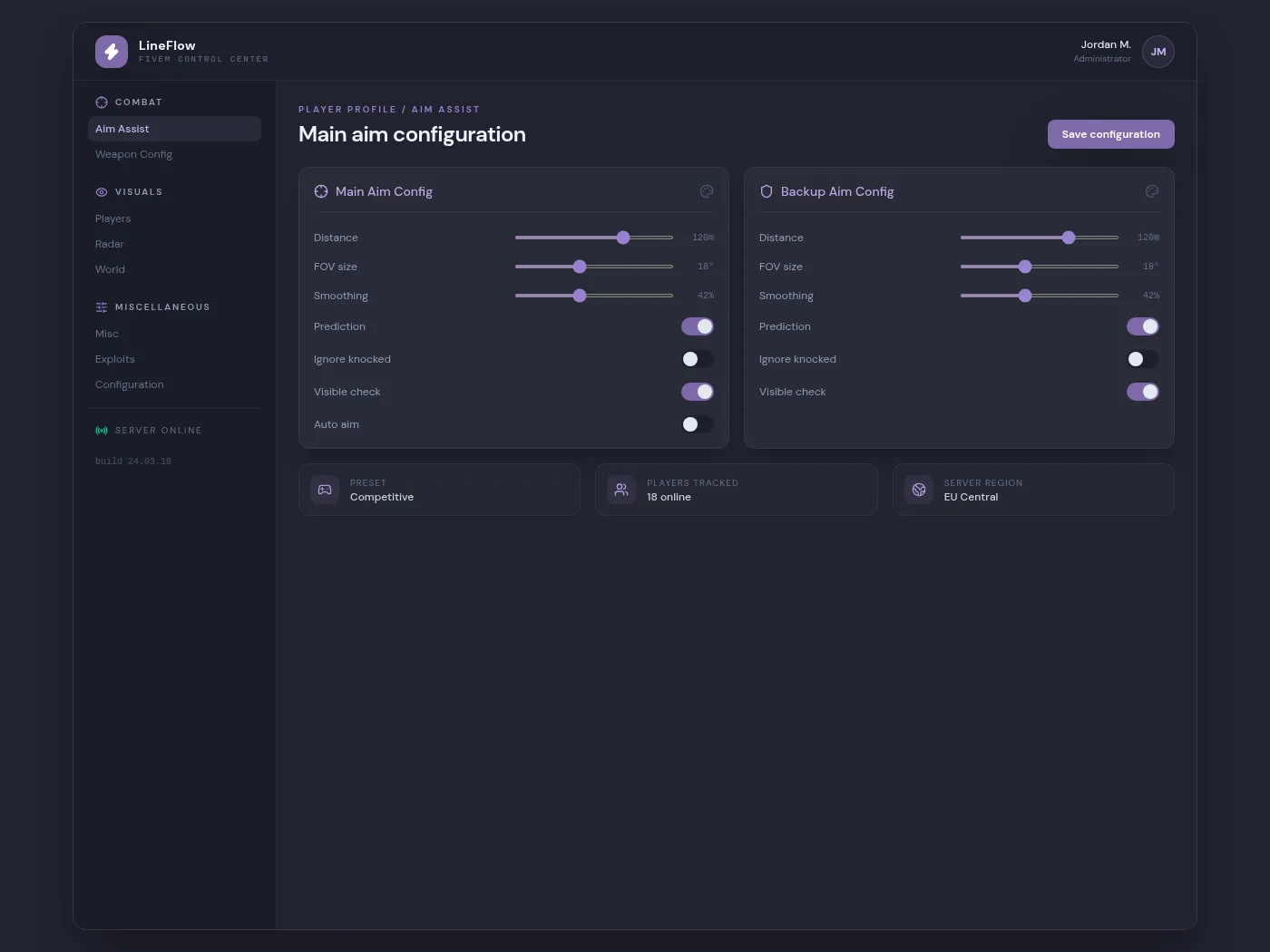 FiveM Stylish Menu UI