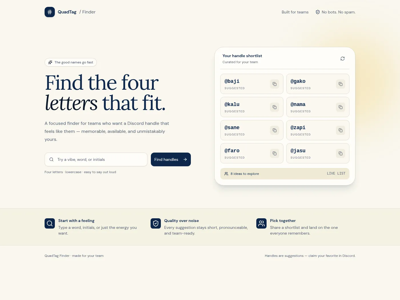 QuadTag Finder