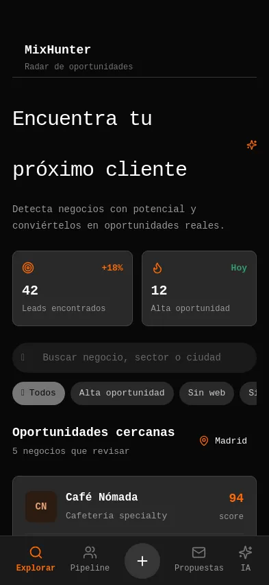 MixHunter Client Finder