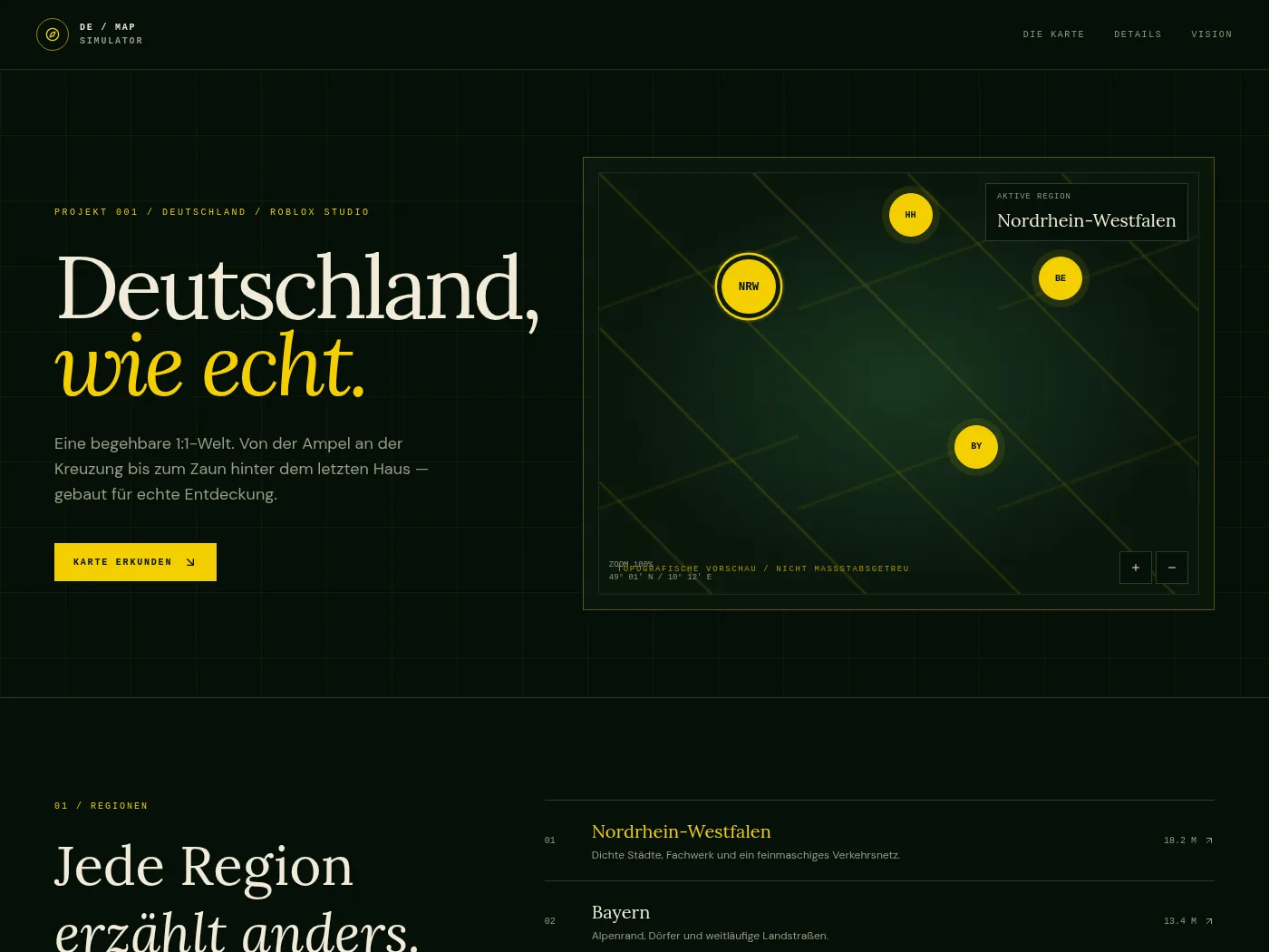 Deutschland Map Simulator