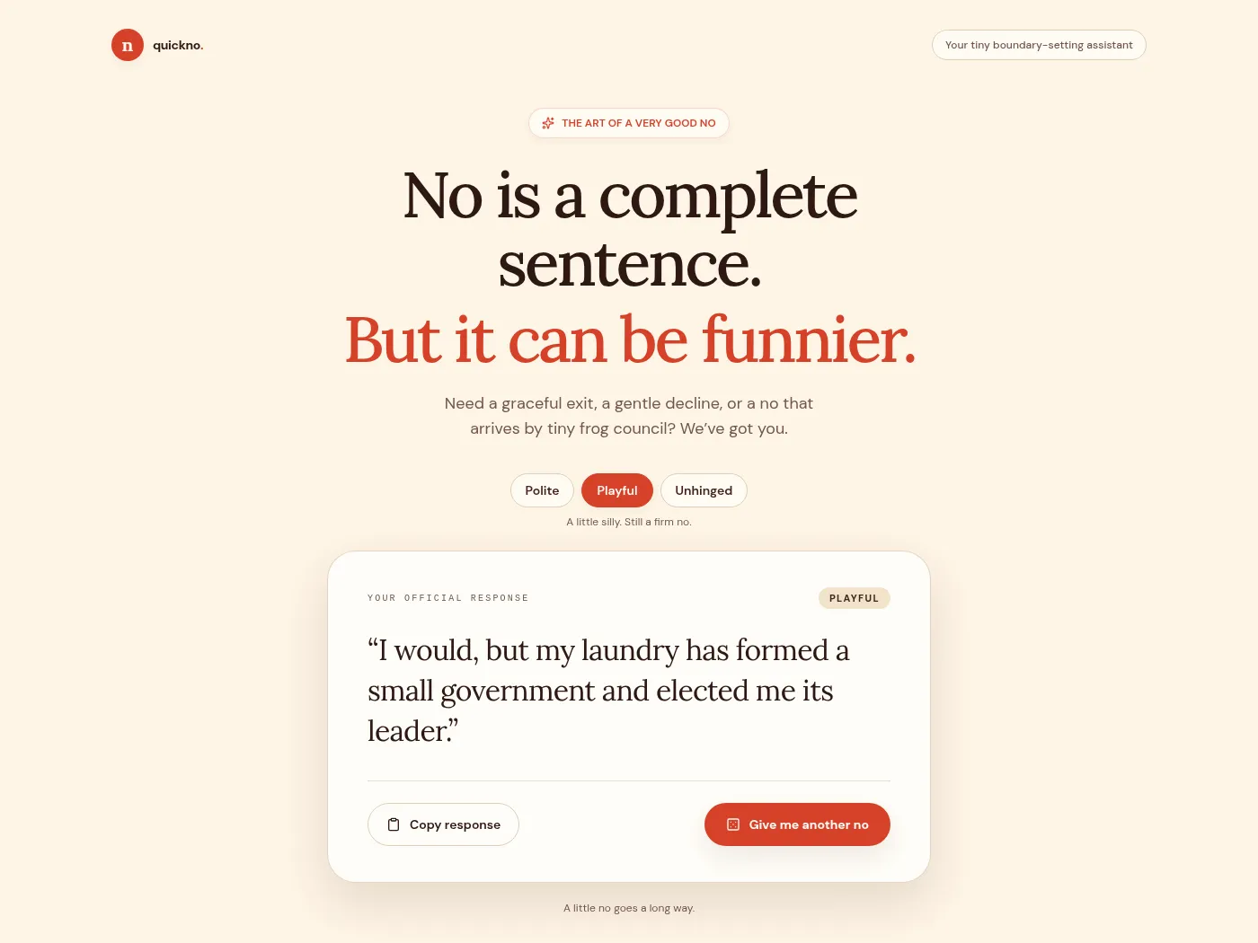 QuickNo Generator
