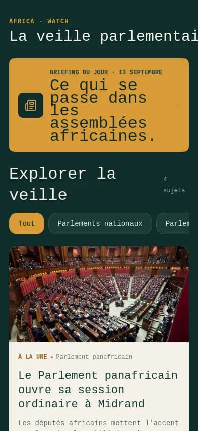 African Parliaments Watch