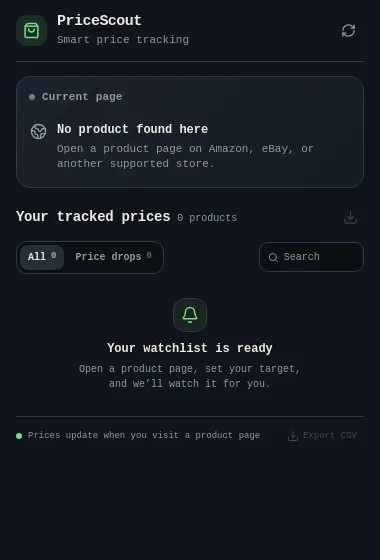 PriceScout Extension