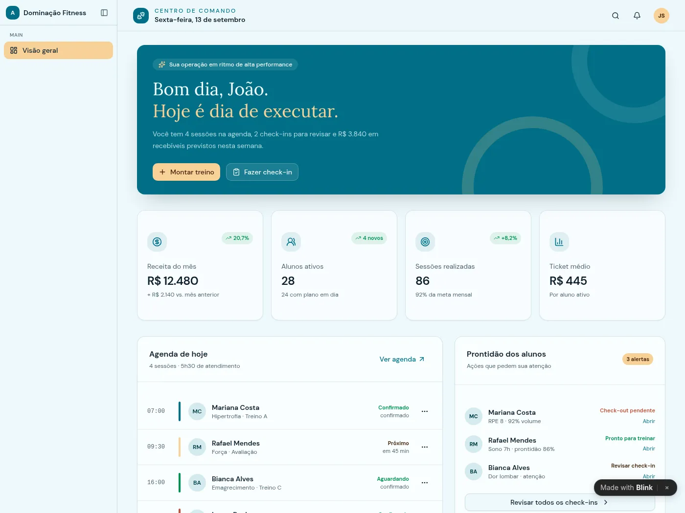 Dominação Fitness Gestor