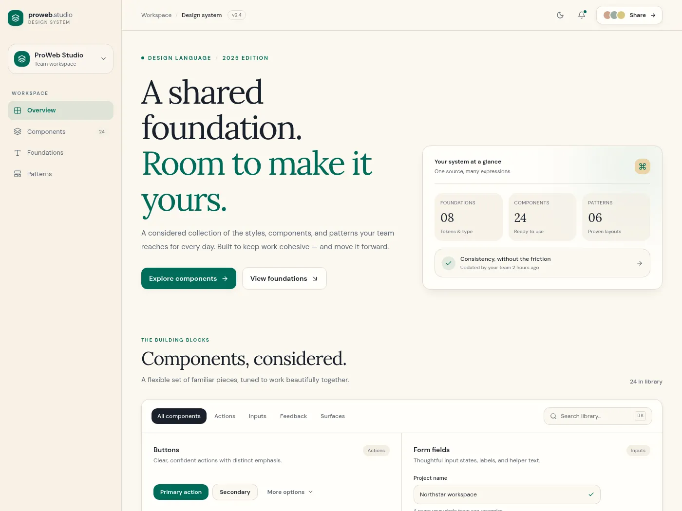 ProWeb Design System