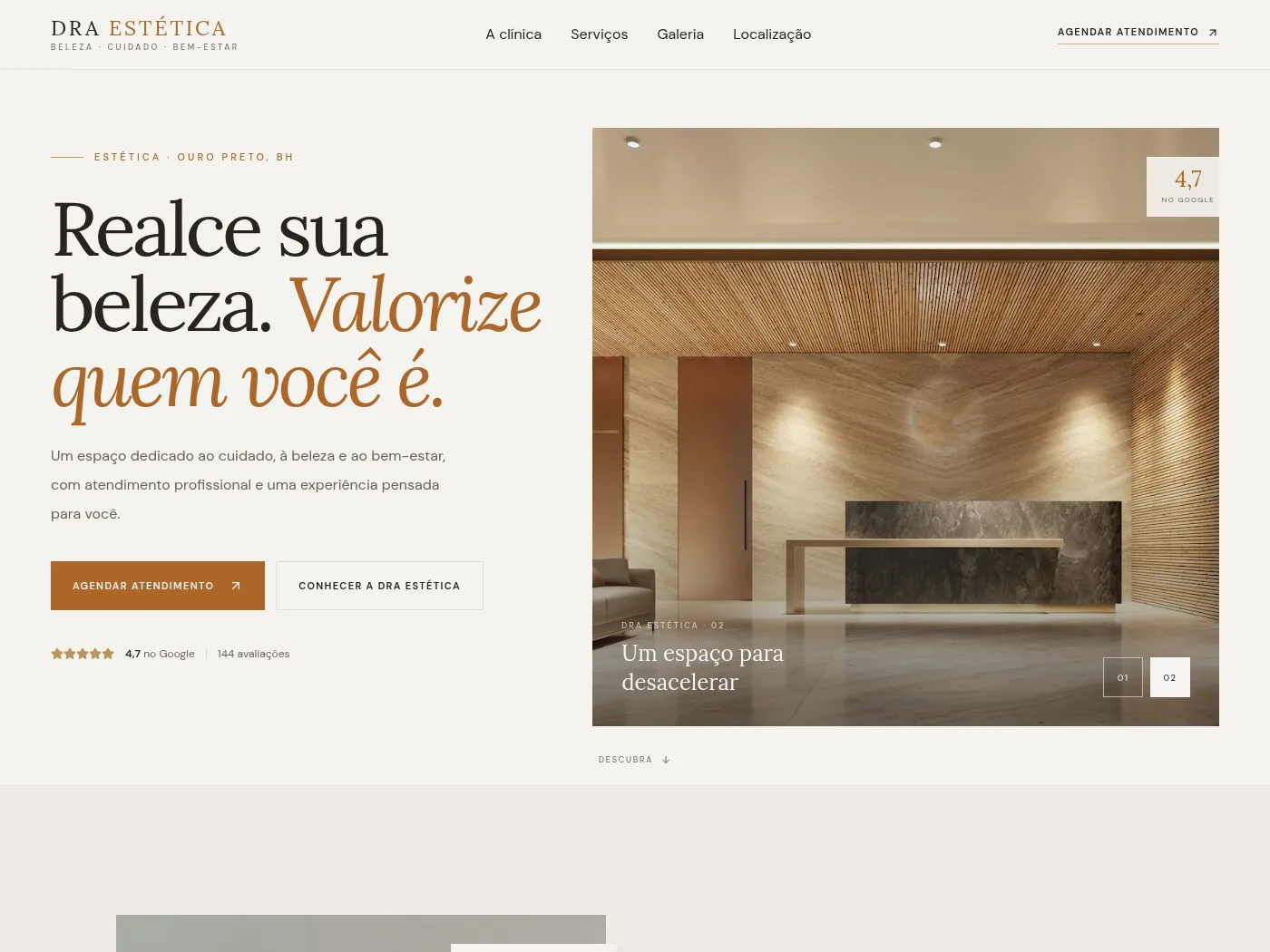 DRA Estética Premium Site