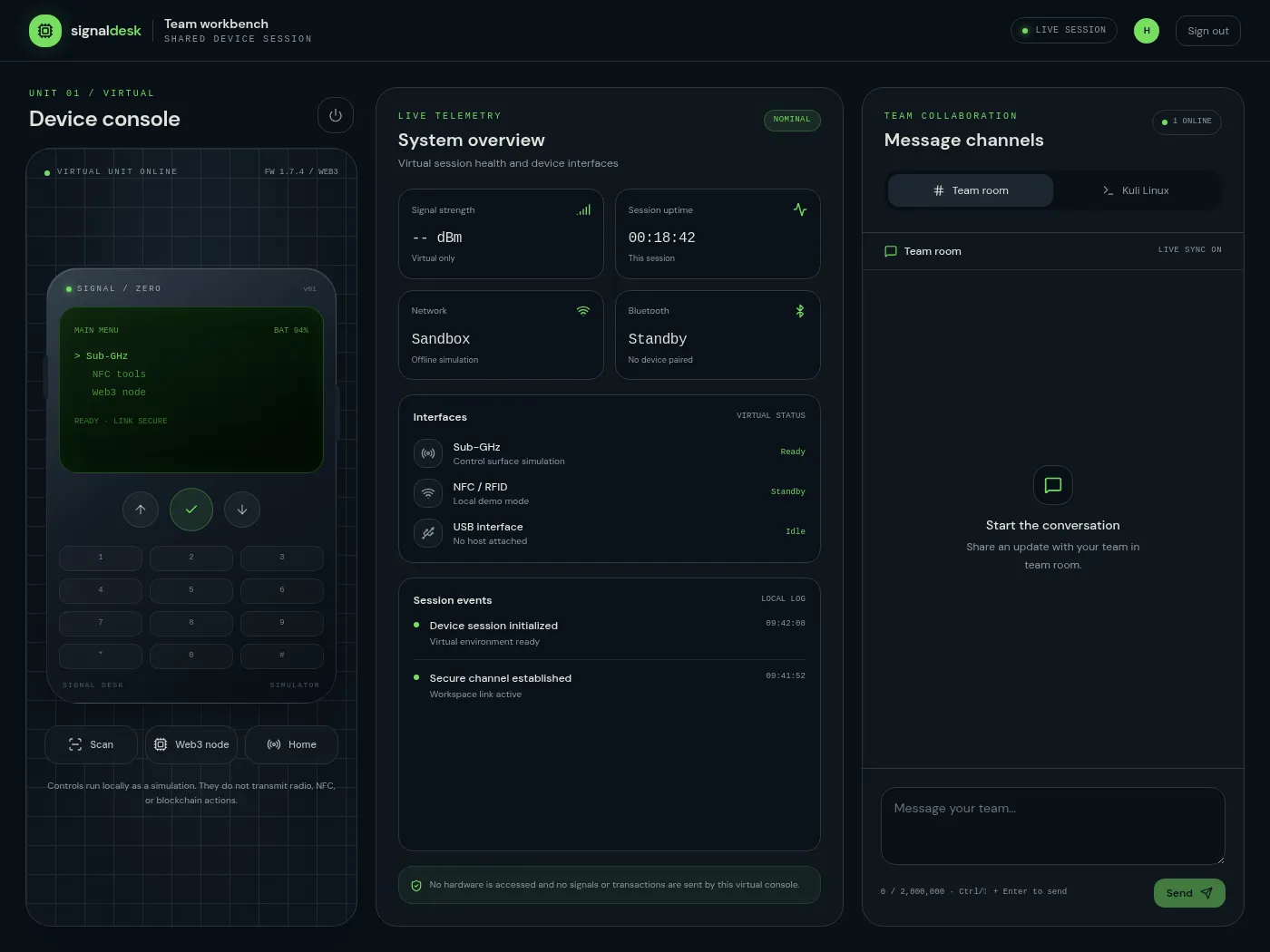 Web3 Flipper Zero Emulator