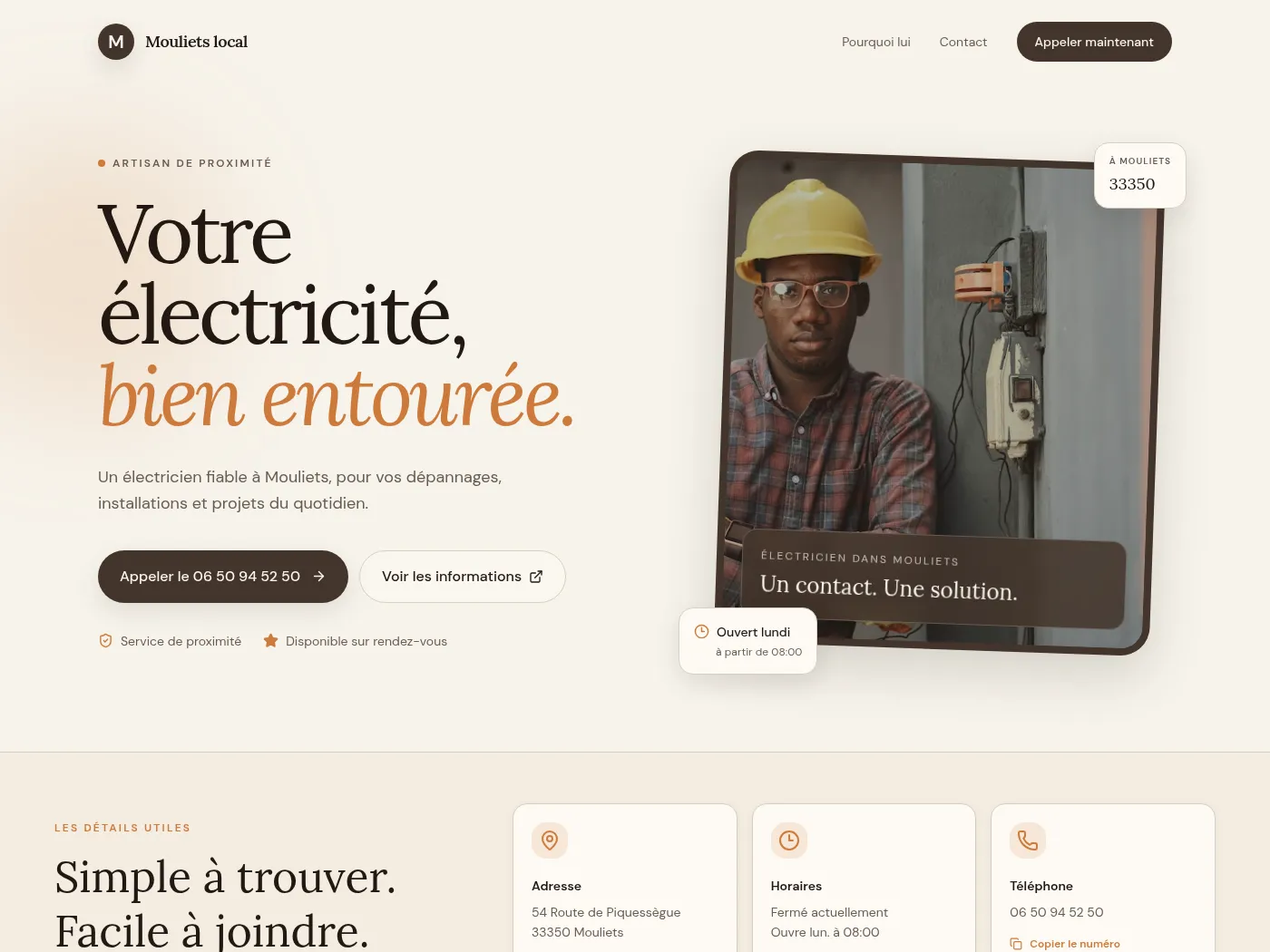 Mouliets Electrician Portal