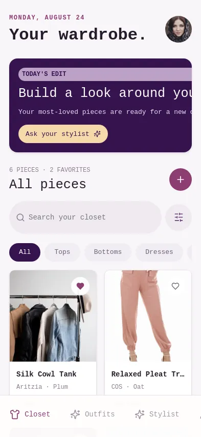 RackUp AI Wardrobe Manager
