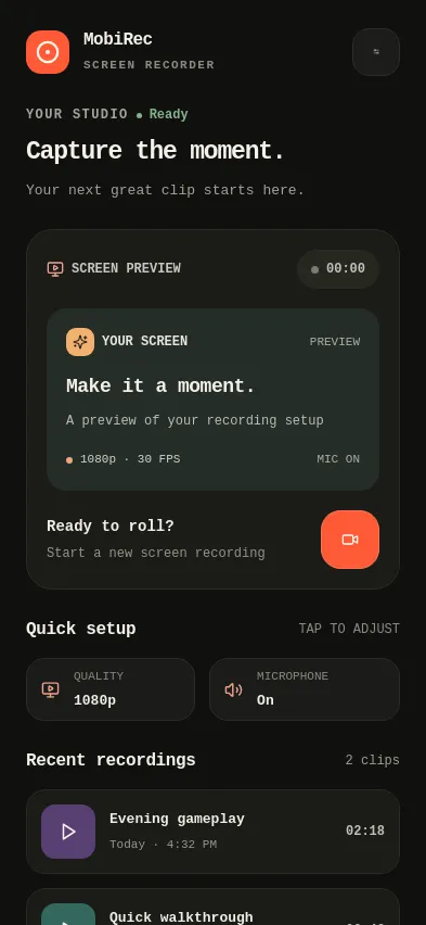 Mobizen Recorder Clone
