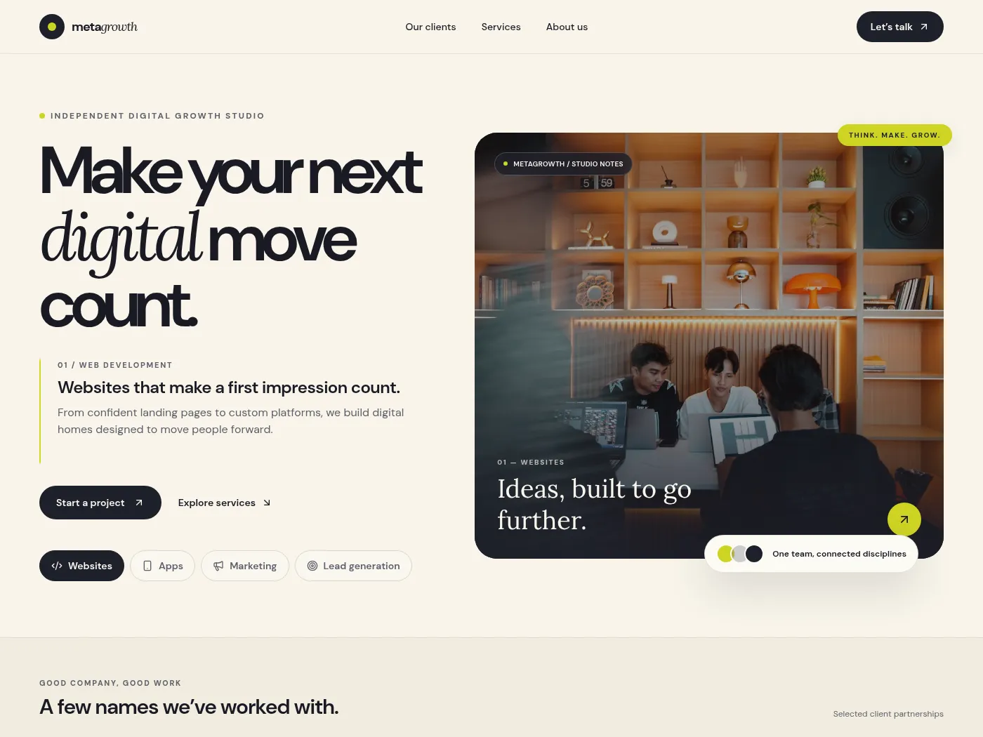MetaGrowth Agency Website