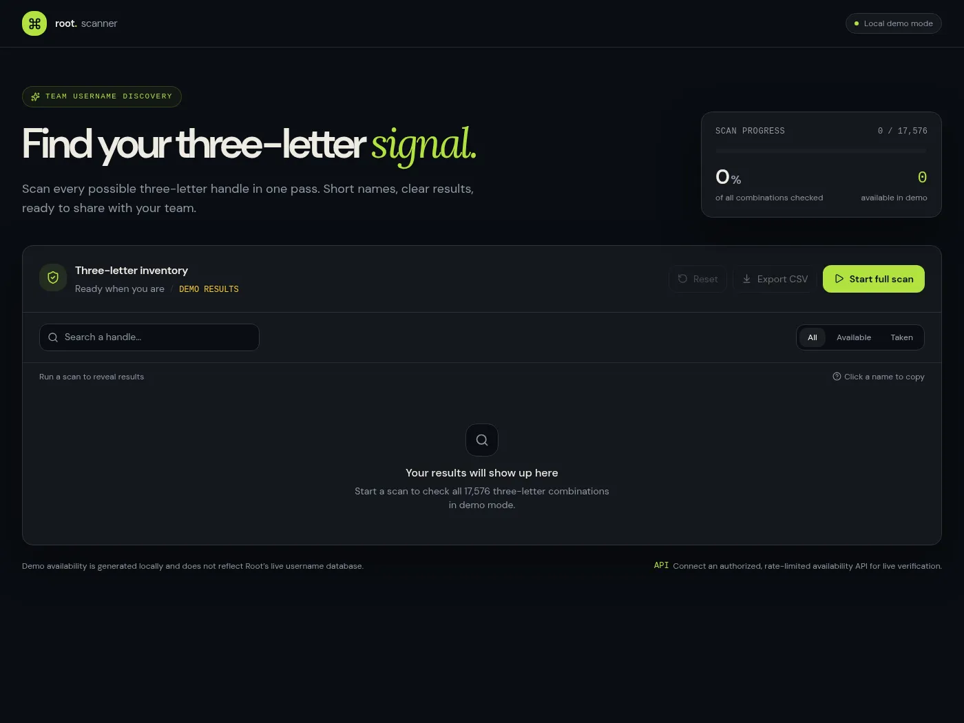 Root Username Scanner