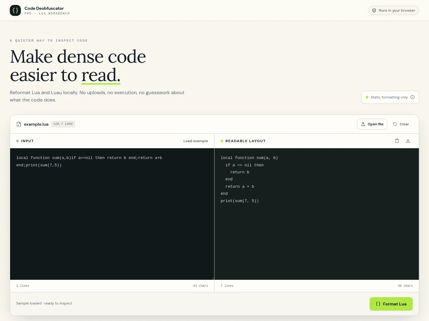 Code Deobfuscator Pro