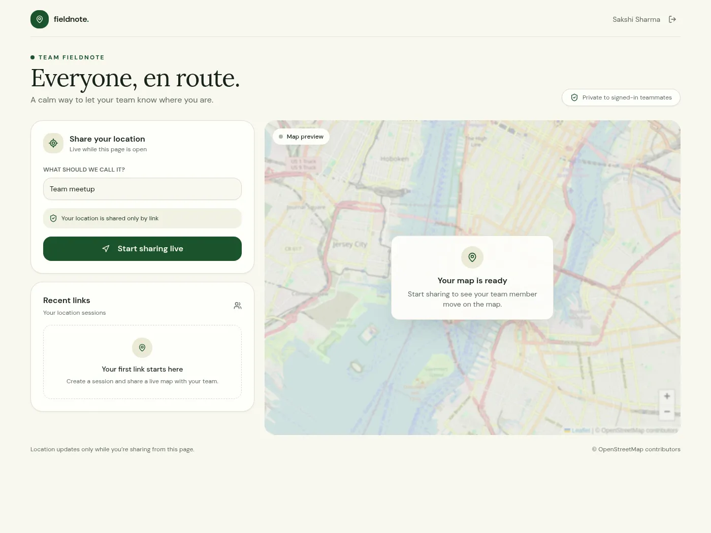 LiveMap Link Tracker