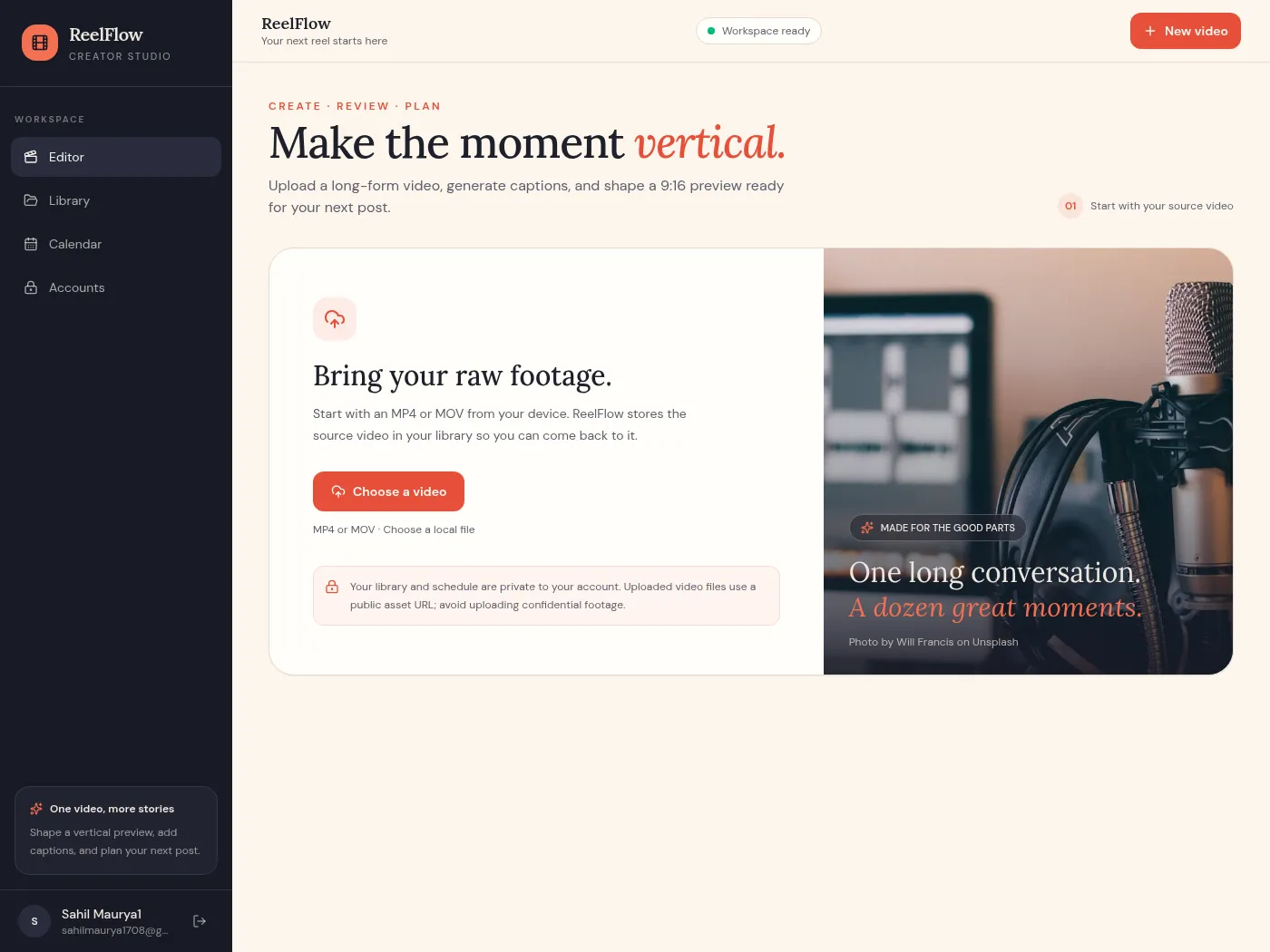ReelFlow Mobile Studio