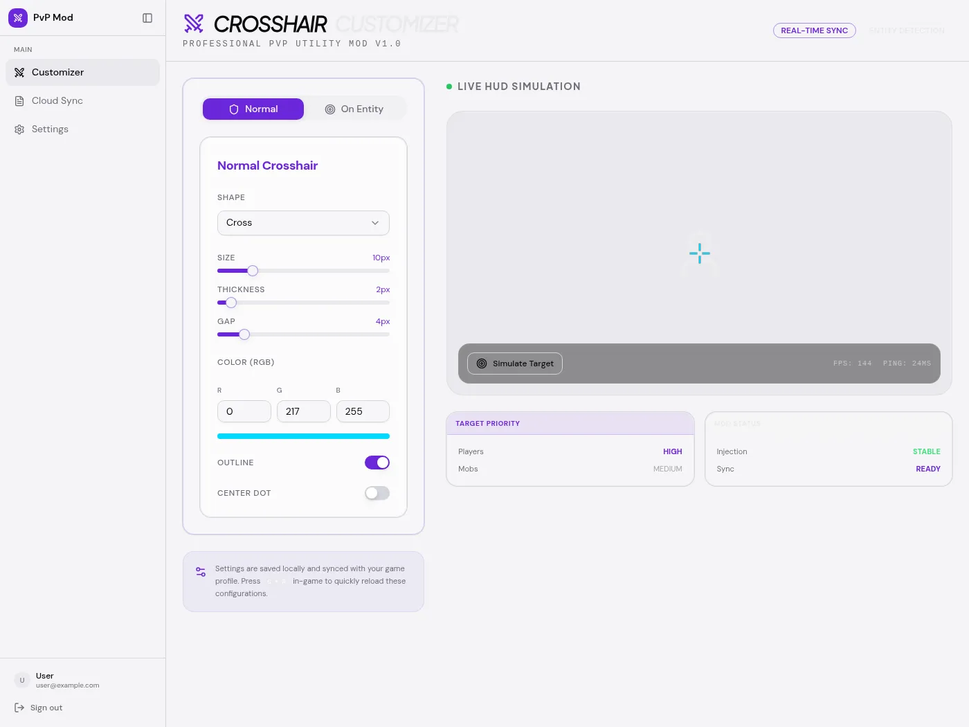 Crosshair Customizer Mod