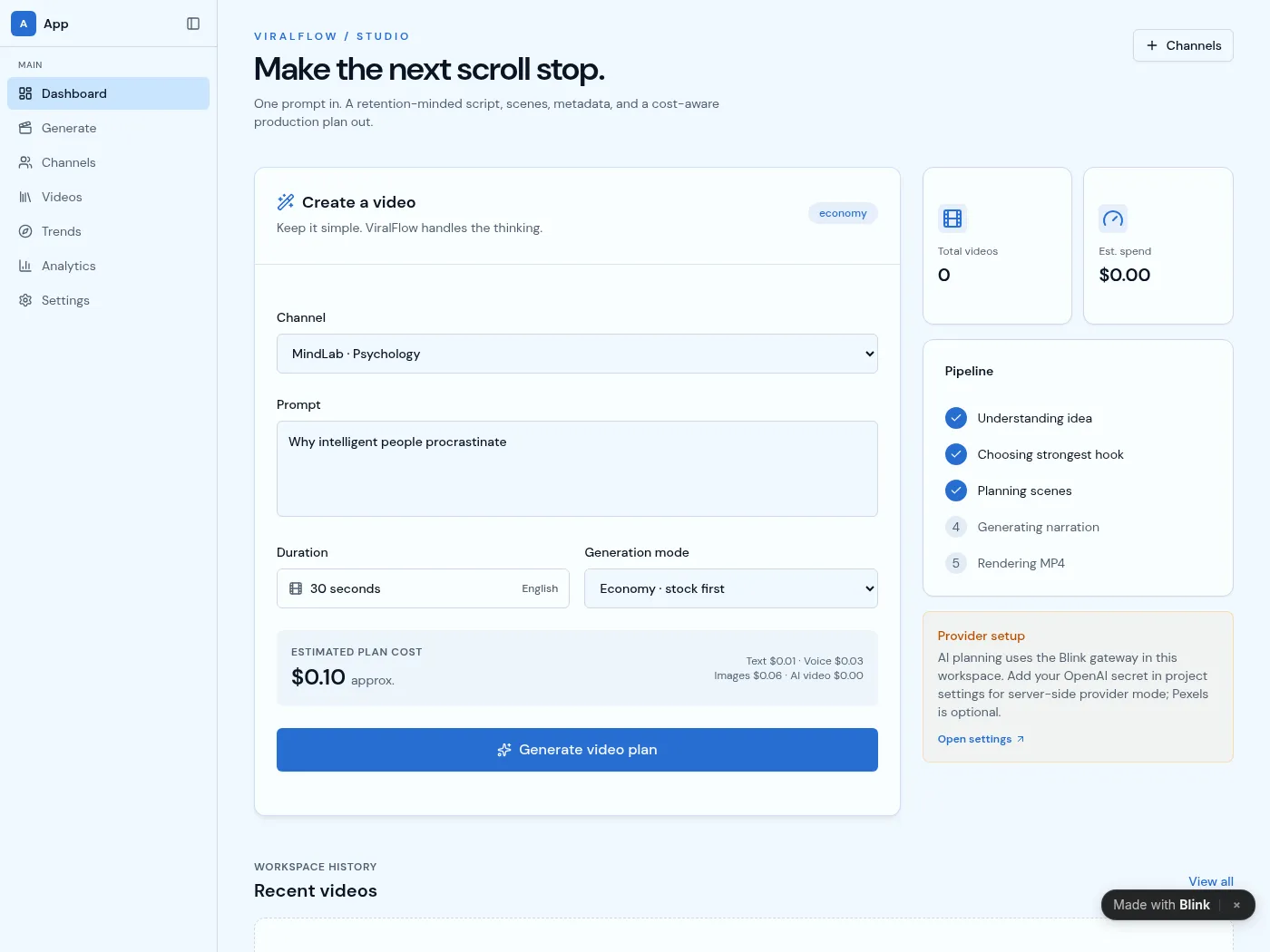 ViralFlow Video Creator