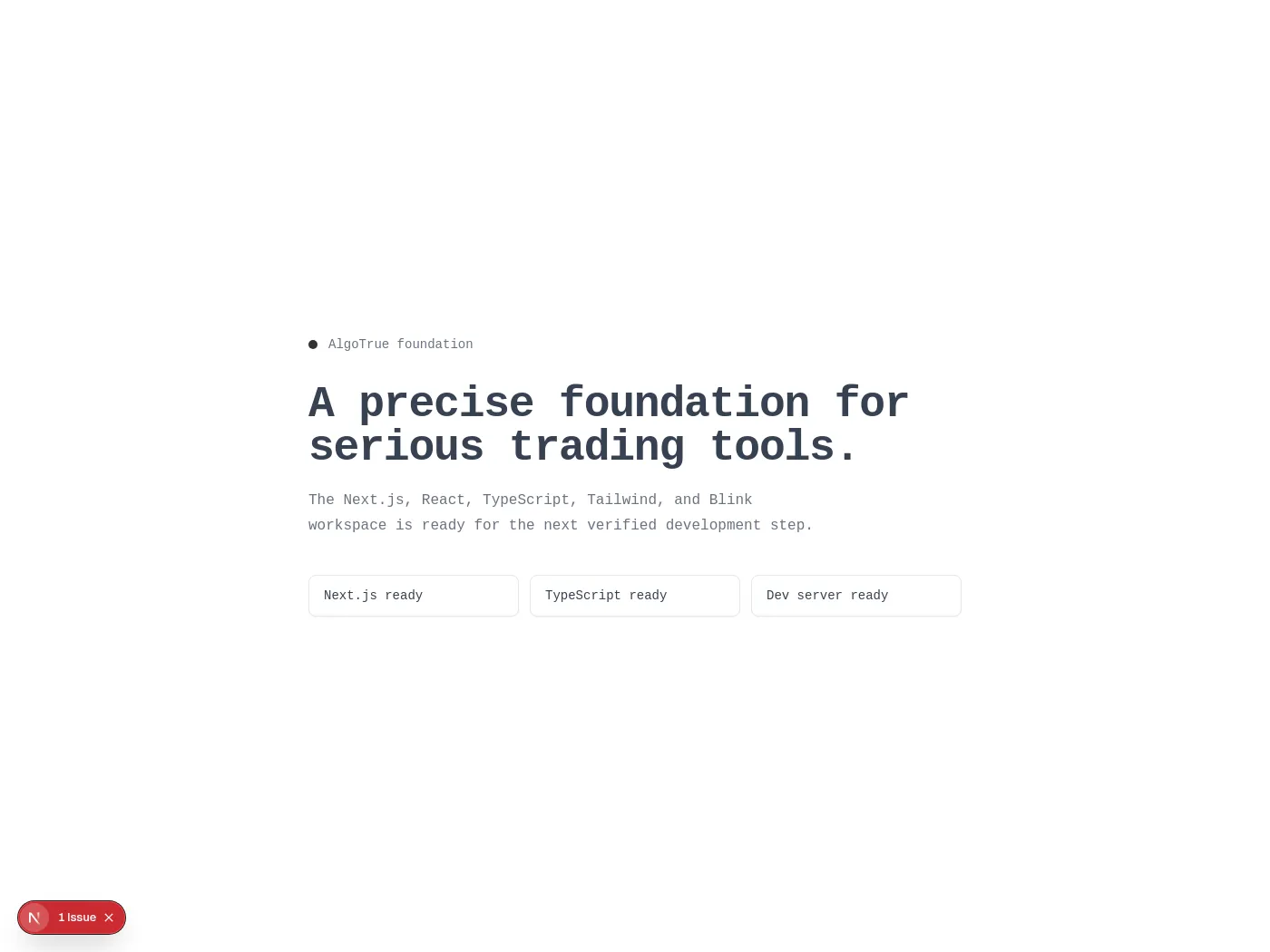 AlgoTrue Trading Platform