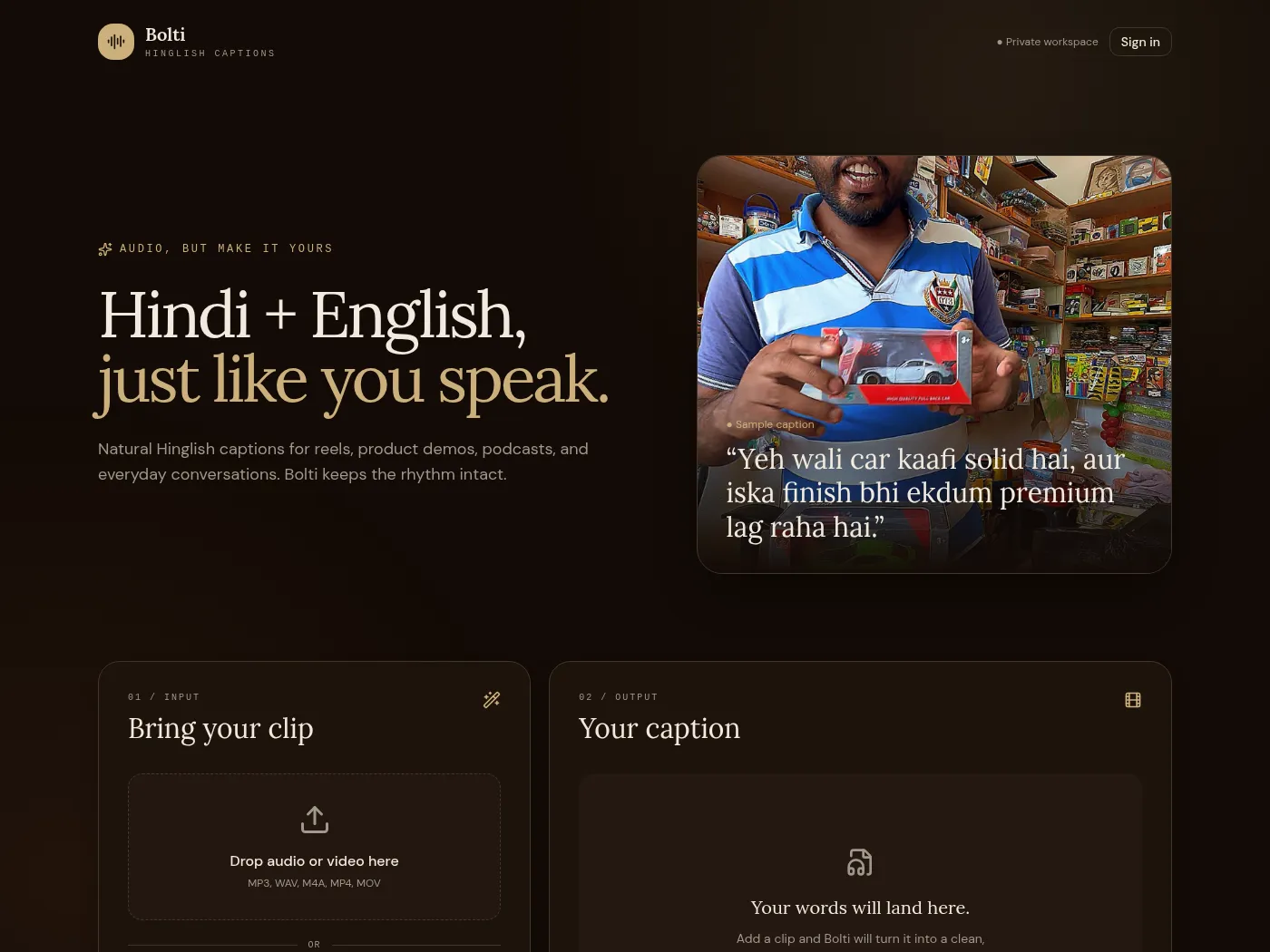 Hinglish Auto-Captioner