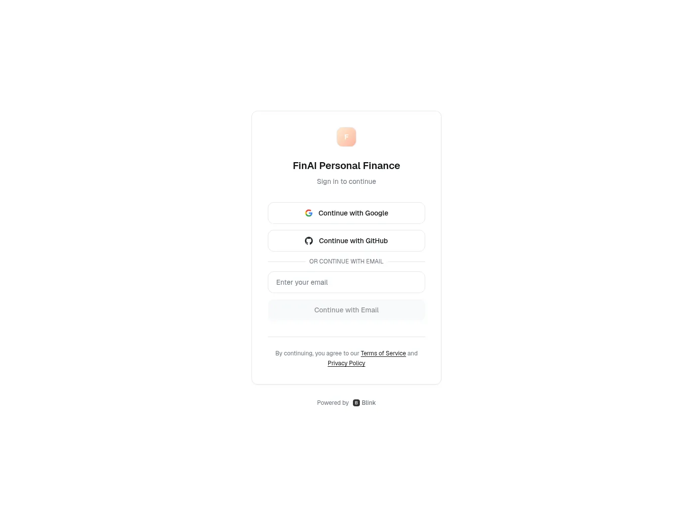 FinAI Personal Finance