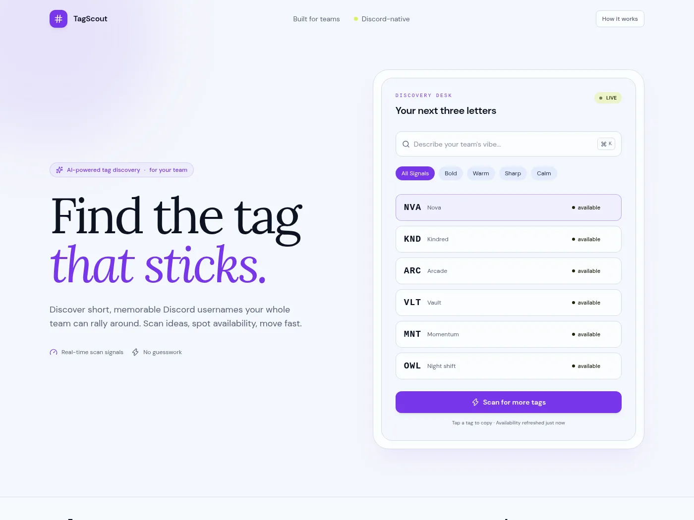 AI Discord Tag Finder