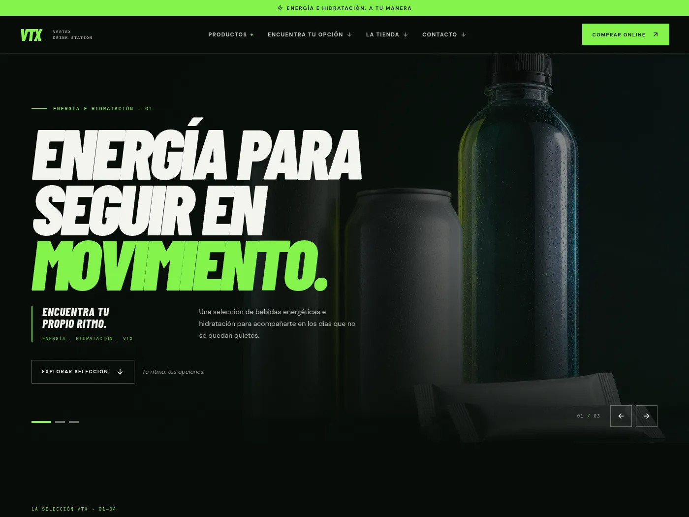 VTX Energy Homepage