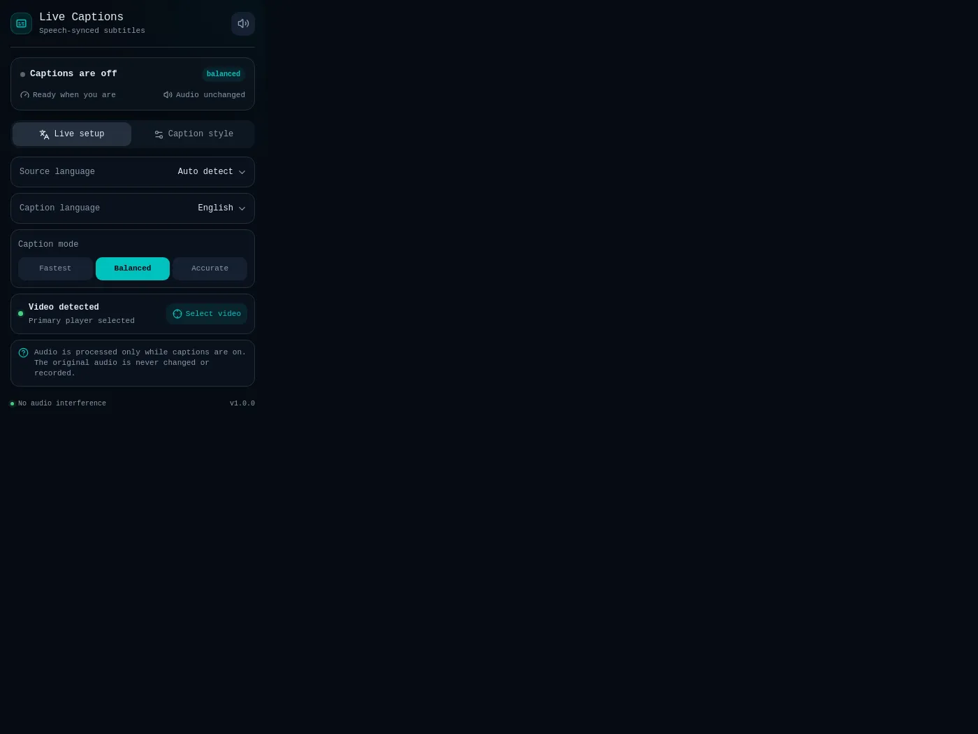 RealTime Video Captions Pro