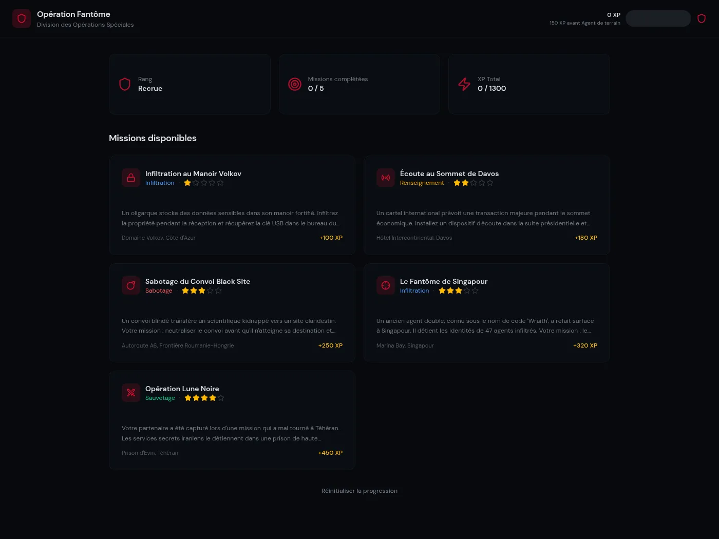 Mission Game App