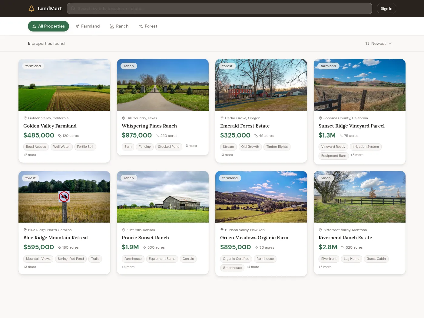 LandMart Marketplace