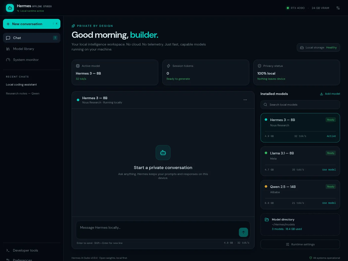 Hermes AI Offline Suite