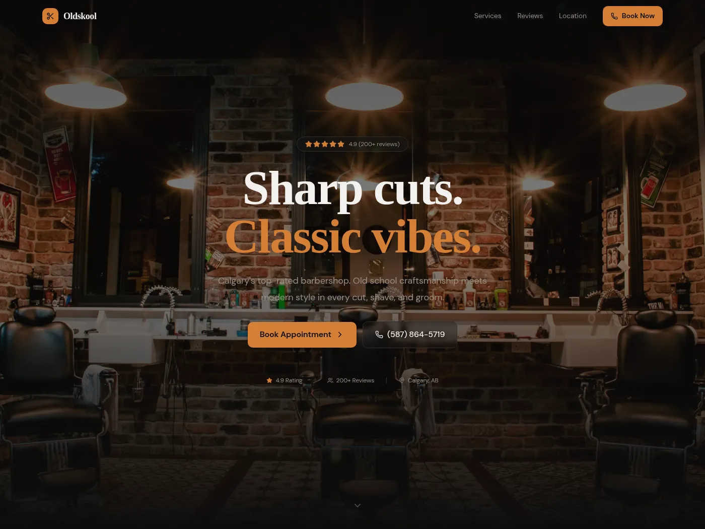 Oldskool Barbershop Site