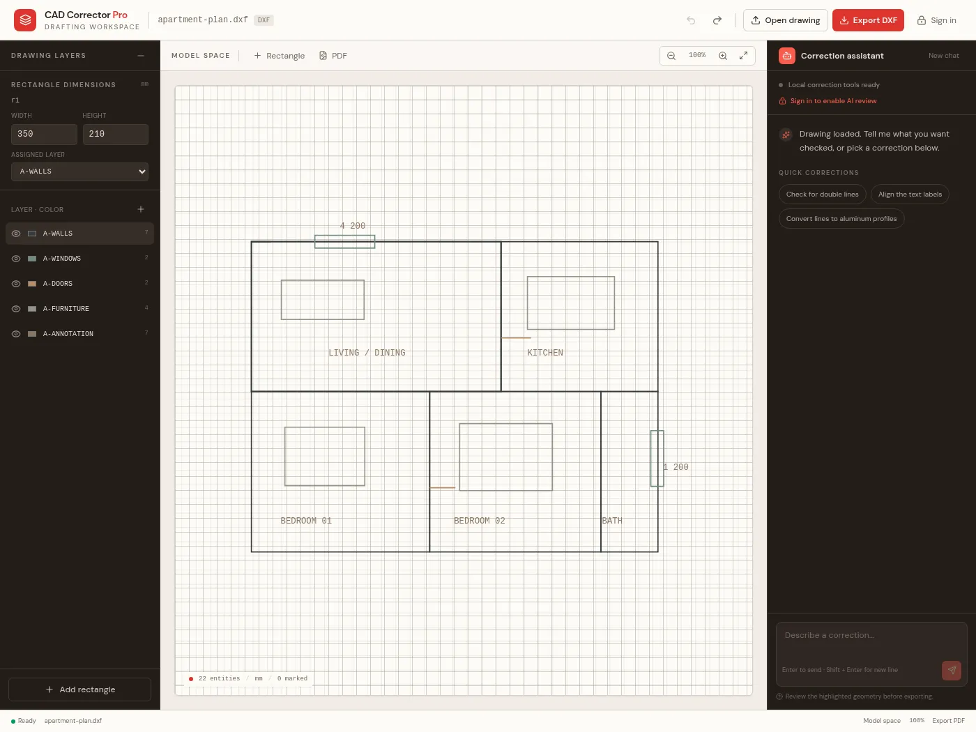 CAD Corrector Pro